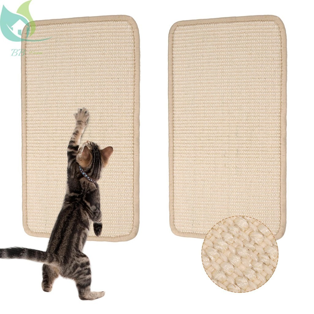 2 ชิ้น Cat Scratcher Mat Sisal Cat Scratching Pad 9.8x19.7 นิ้วพรมลับ ...