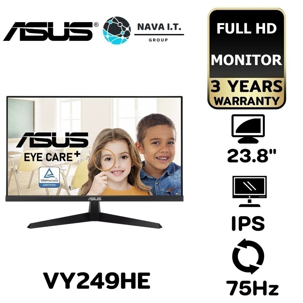 ⚡️กรุงเทพฯด่วน1ชั่วโมง⚡️ ASUS MONITOR(จอมอนิเตอร์) VY249HE EYE CARE 23. ...