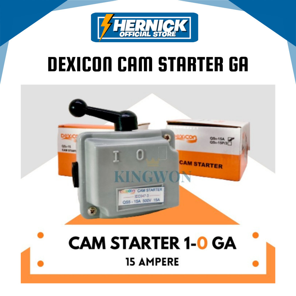 Cam STARTER 15 AMPERE GZ 1-0-2 GA 1-0 - GENSET Switch ON OFF Switch ...
