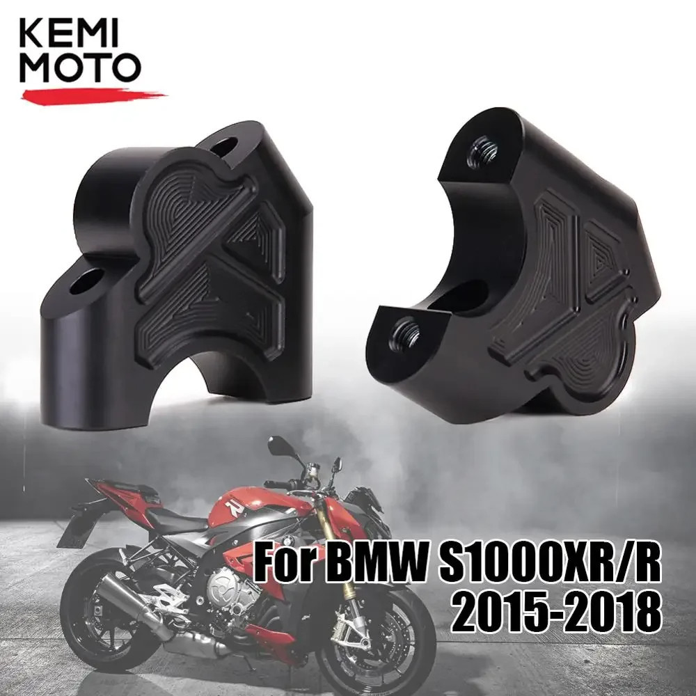 KE Motorcycle CNC Handlebar Bar Risers For BMW S1000R S1000XR S 1000 XR ...