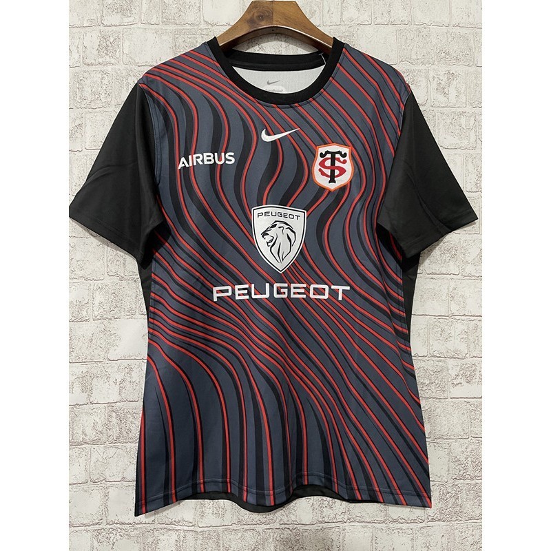 คุณภาพสูง 2024 Toulouse Home Away Rugby Jerseys ผู้ชายแขนสั้นรักบี้ ...
