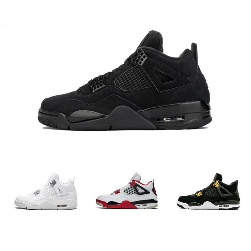 รองเท้ากีฬาผู้ชายและผู้หญิง Nike Air Jordan 4 Retro 4 AJ4 Jordan 4th ...