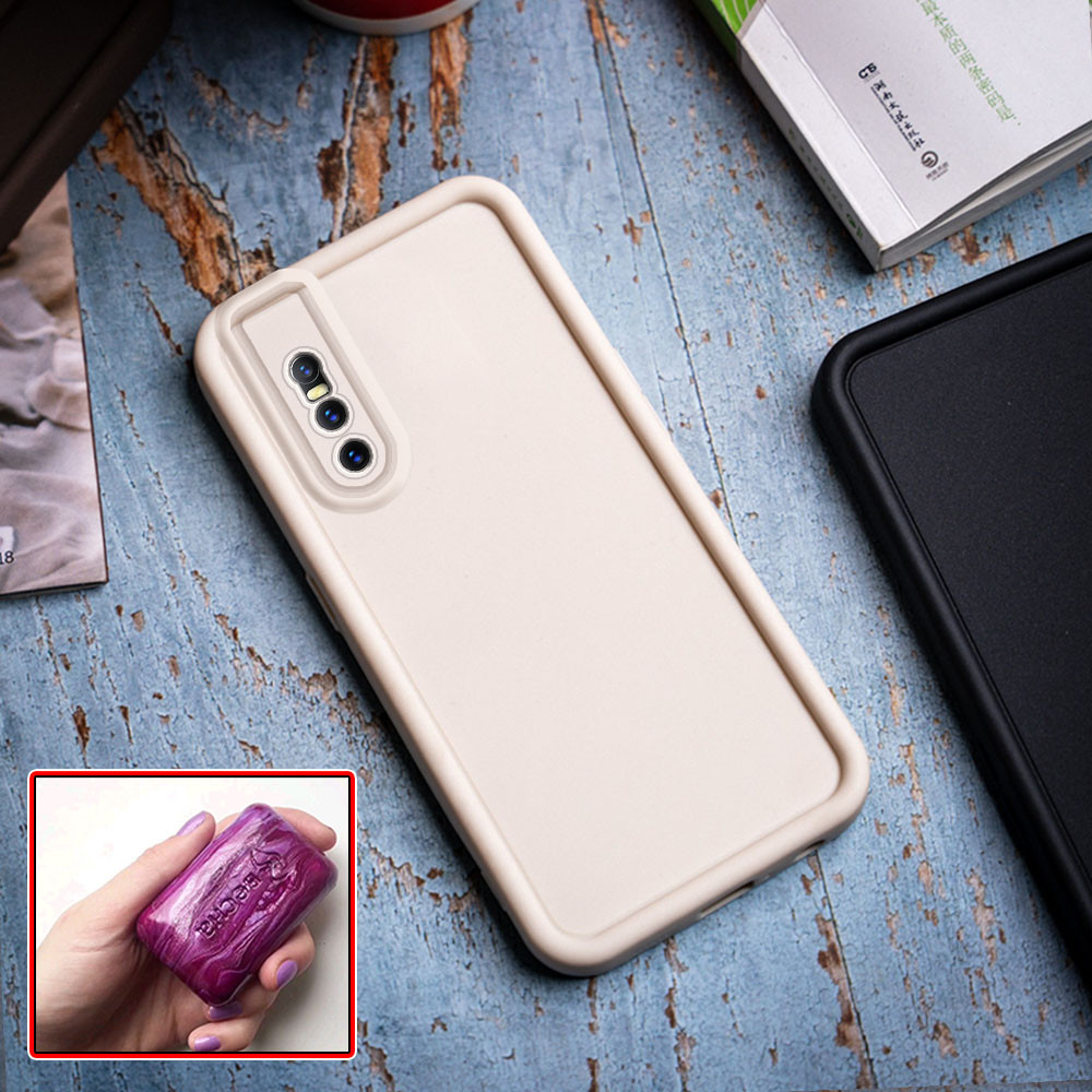 Vivo V15 Pro 1818 ซิลิโคนอ่อนนุ่มเป็นมิตรกับผิวสบู่ป้องกันกล้อง Matte ...