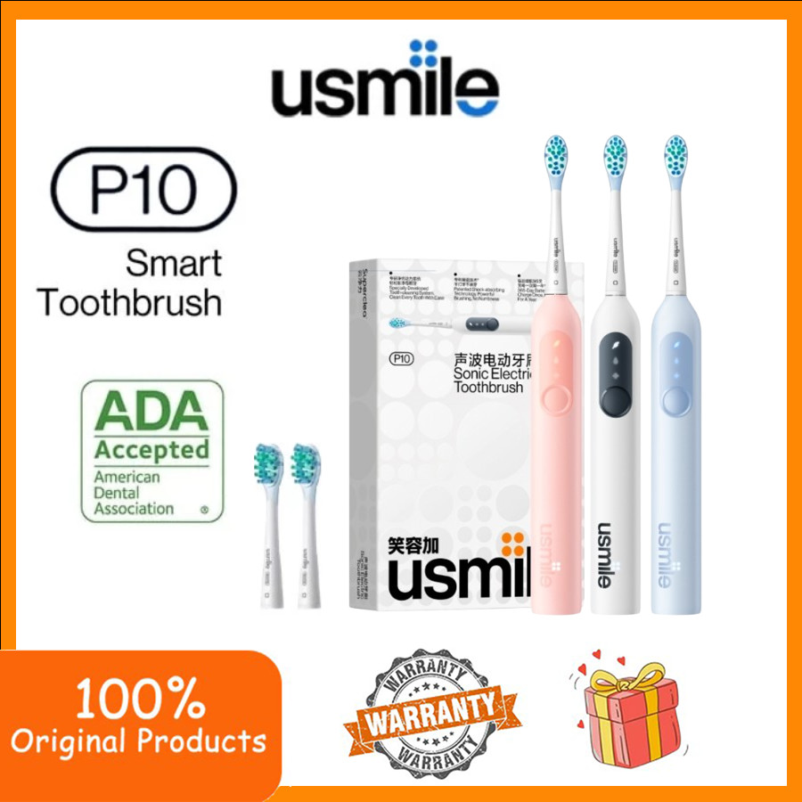 usmile P10 Sonic Toothbrush แปรงสีฟันไฟฟ้า 3 โหมด มีตัวสั่นเตือนอัจฉริยะ ชาร์จ 1 ครั้งอยู่ได้นาน ...