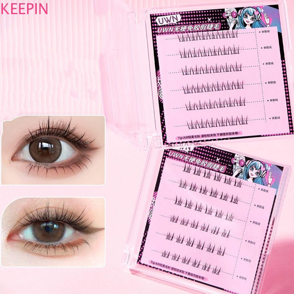 Keepin ขนตาปลอมคลัสเตอร์, Fluffy Lashes Extension กาวฟรีขนตาปลอม,แฟชั่น ...