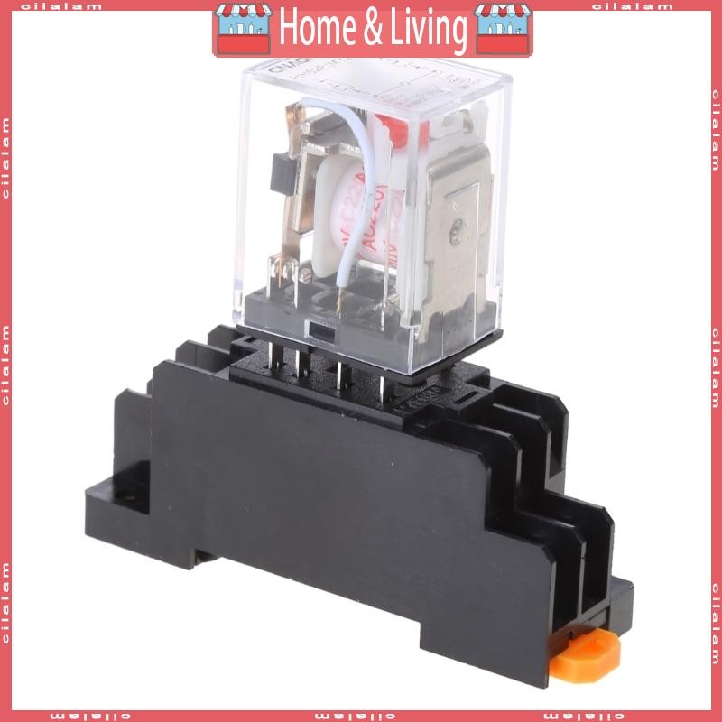 Ci 8 Pin PYF08A 220 240 V AC Bobina Power Relay DPDT MY2NJ พร้อมฐาน ...