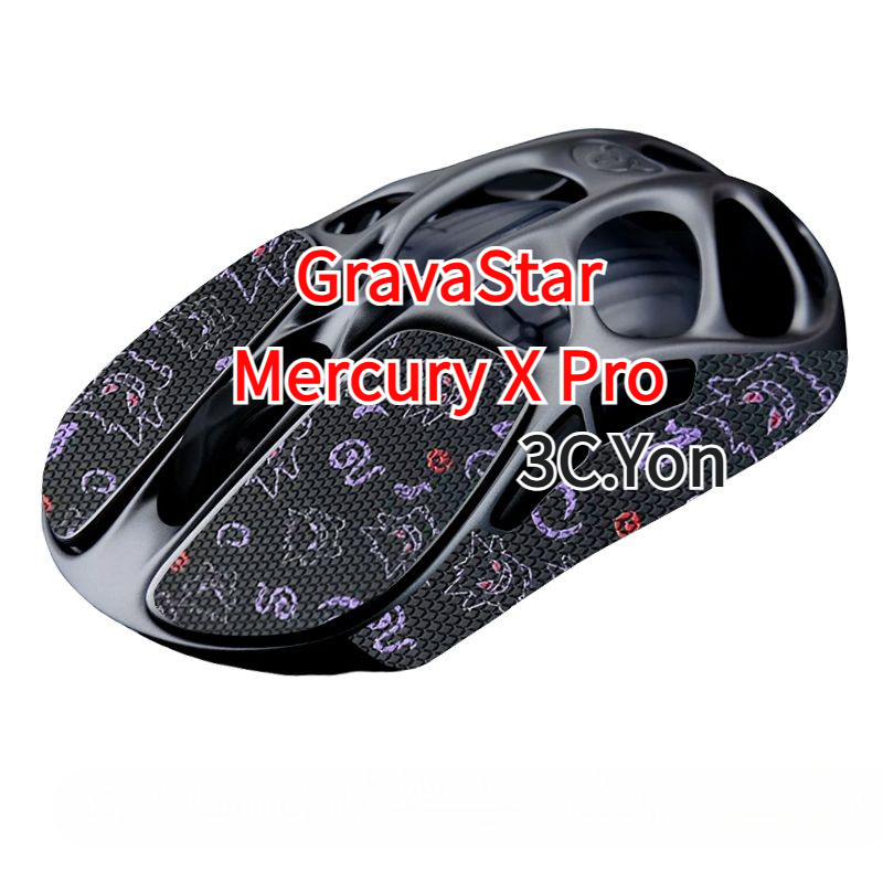 Mouse Grips GravaStar Mercury X Pro เมาส์เล่นเกมไร้สาย 8K เมาส์ Anti ...
