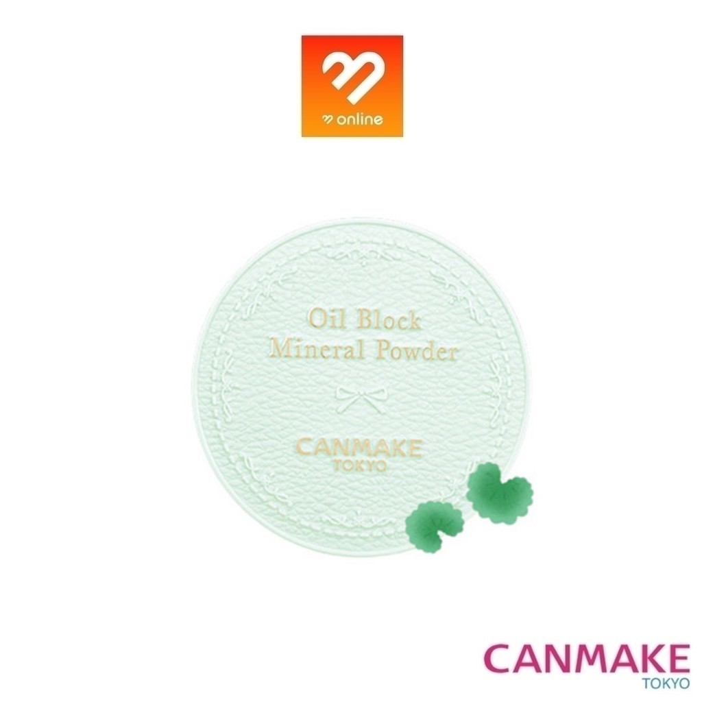 CANMAKE Oil Block Mineral Powder C01 2.8 g. แคนเมค แป้งฝุ่นเนื้อสีเขียว ...
