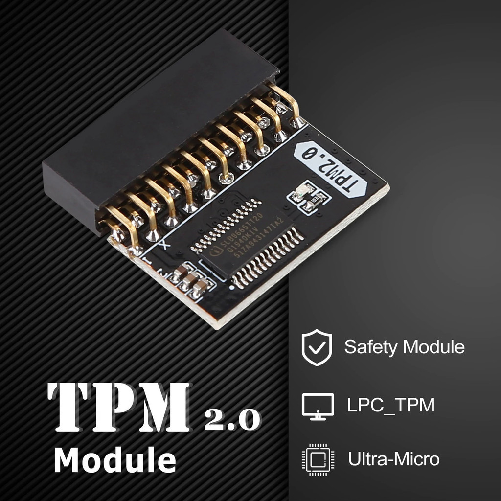 TPM 2.0 Module Motherboard 4 GB Encryption Security Module Replacement ...