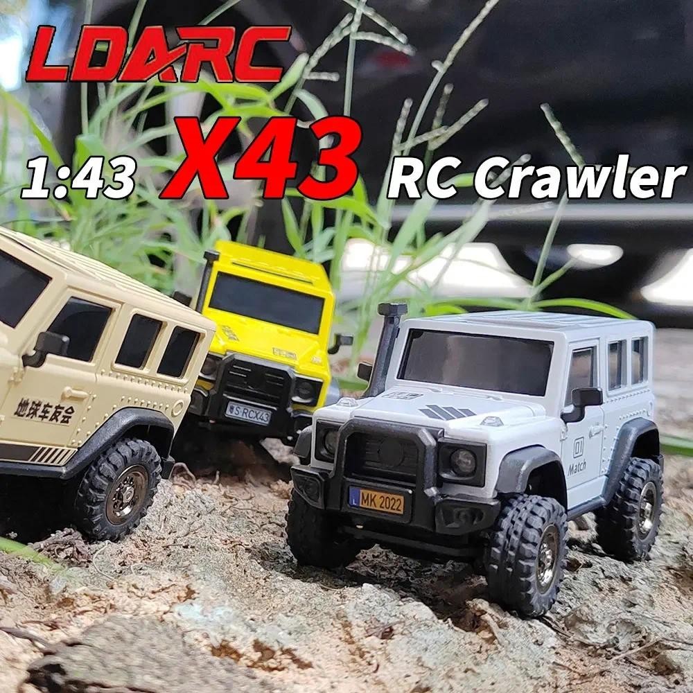 Ldarc X43 1/43 MINI RC รีโมทคอนโทรลไฟฟ้ารุ่นรถเดสก์ท็อป Crawler RTR 4WD ...