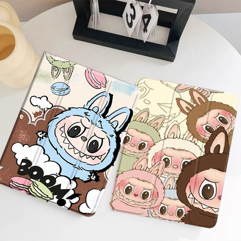 เคสฝาพับ Labubu เคส SAMSUNG Tab S6 lite Tab A7 lite A9 Plus A8 S7 S9 FE ...