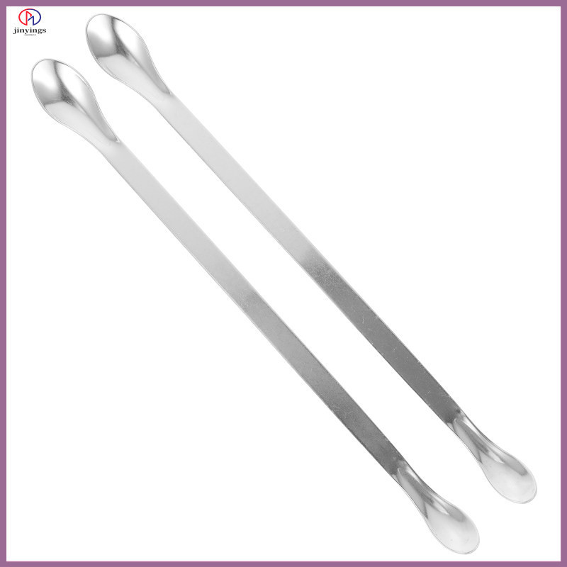 2 ชิ ้ น Lab Spatula Double-end อุปกรณ ์ วิทยาศาสตร ์ สแตนเลสชั ่ งน ้ ...