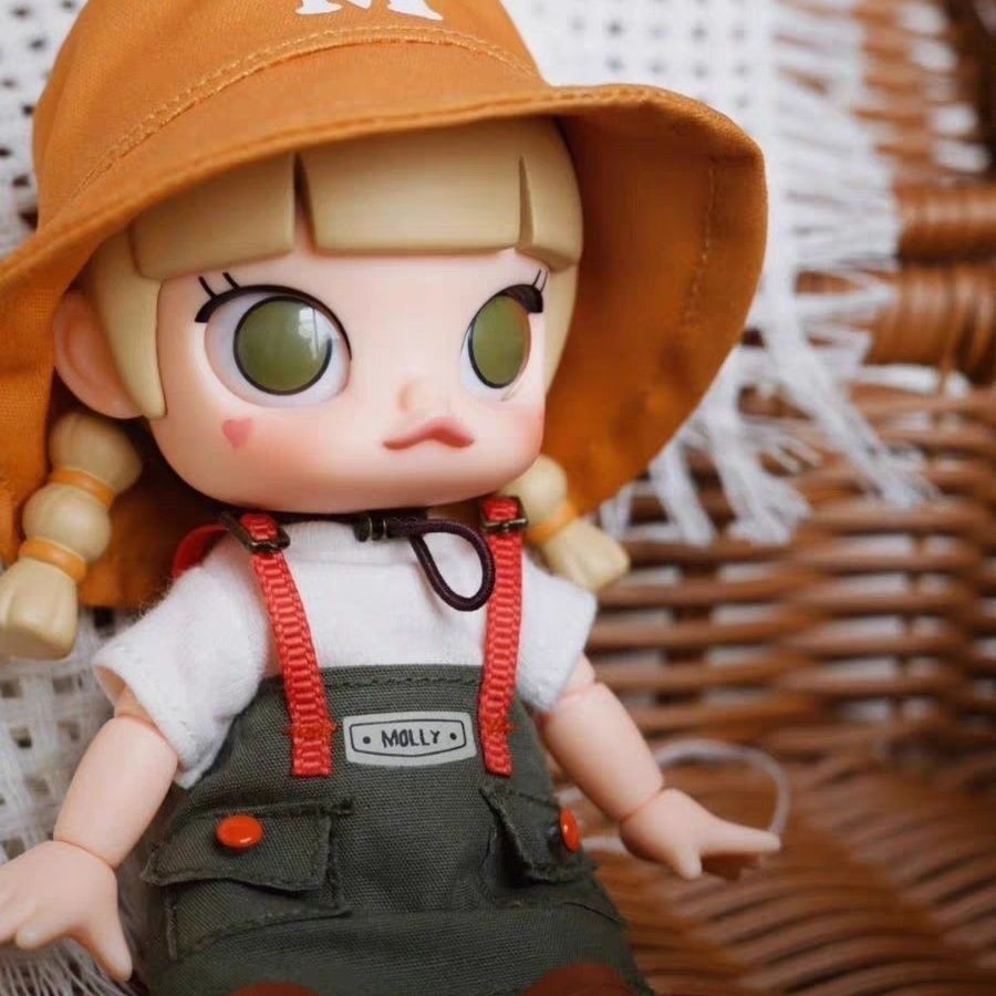 Popmart POPMART MOLLY go camping camping Plan Action Figure Gift ตุ๊กตา ...