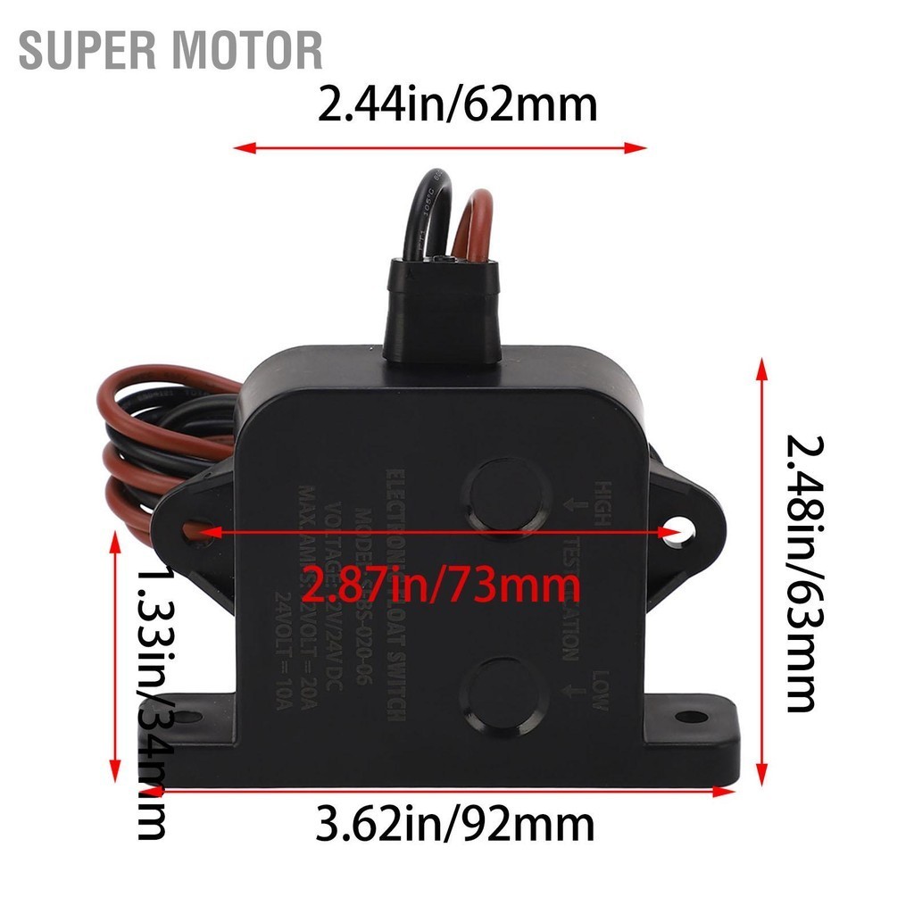Super Motor Marine Bilge Pump Sensor Automatic Alarm Water Level Switch ...