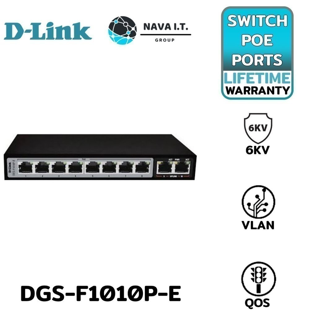 ⚡️กรุงเทพฯด่วน1ชั่วโมง⚡️ D-LINK DGS-F1010P-E 250M 10-PORT UNMANAGED ...