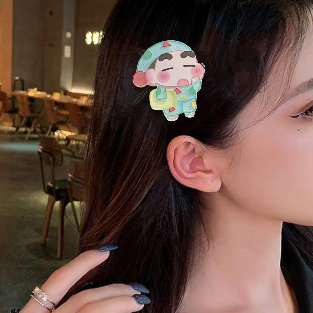 1 ชิ้นหลากหลายรูปแบบที่เหมาะสมวัยรุ่น Prefer Enjoy Happy Life กิ๊บติดผมตัวละครการ์ตูนญี่ปุ่น ...