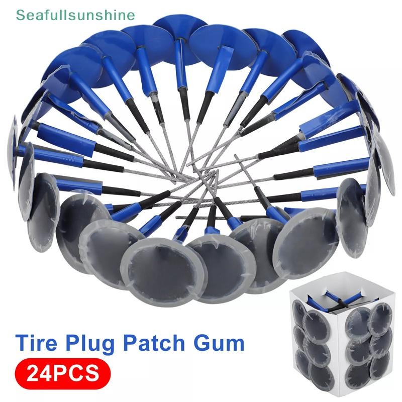 Seaf> 24pcs ยางแพทช์ชุด 36*4 มม.ยางซ่อม Patch Plug Kit เห็ด Plug Patch ...