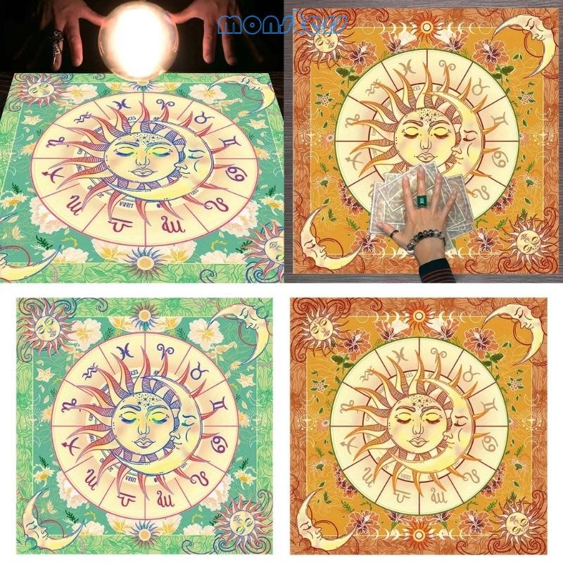 Mon Square Shape Divinations Mat แท่นบูชาผ้าปูโต๊ะเกมกระดานการ์ด Pad ตารางผ้า Metaphysical เกม ...