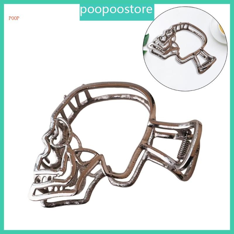 Poop Hollowed Skull กิ๊บติดผม Hair Claw ธีมเทศกาลผม Grip ฮาโลวีนซัพพลาย ...