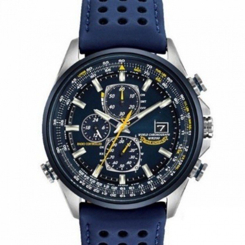 นาฬิกาข้อมือผู้ชายสายหนังสามตาหกเข็ม รุ่น Blue Angel Seiko รุ่นยอดนิยม ...