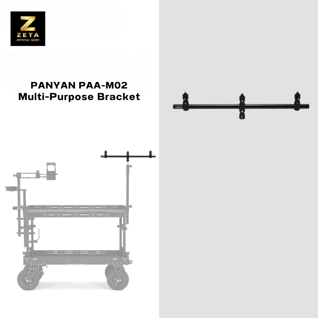 PANYAN PAA-M02 Multi-Purpose Bracket ขาจับไมโครโฟนแบบ 3 หัว สำหรับรถเข็น PANYAN | Shopee Thailand