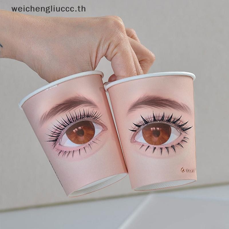 # Chengliu # 5 ชิ้น Beauty Eyelash Practice Paper Cup Eyelash Extension ...