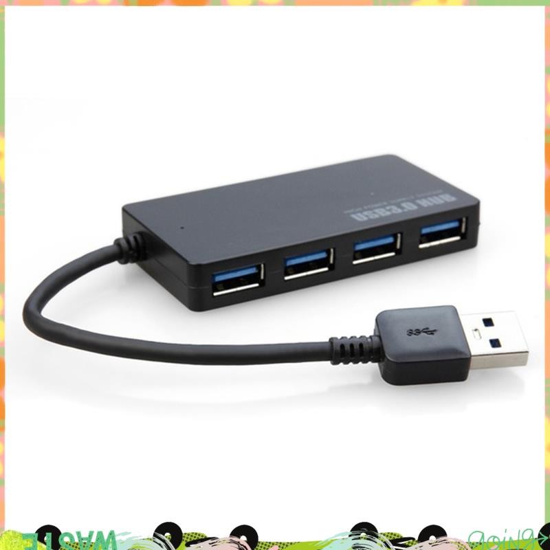 Super USB 3.0 Hub 4 พอร์ตตัวแยกขยายขนาดกะทัดรัดความเร็วสูง Slim ...