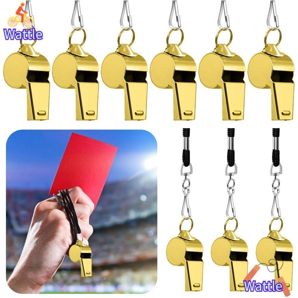 Wattle 2 ชิ ้ นนกหวีดโลหะฟุตบอลฟุตบอลบาสเกตบอลผู ้ ตัดสินกีฬารักบี ้ ปา ...
