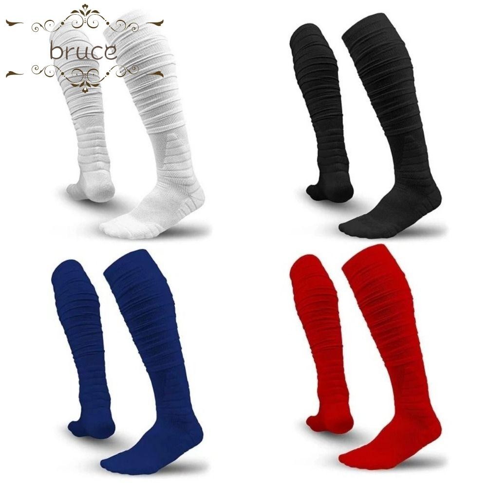Bruce 1 คู ่ เข ่ าสูง Socks, 4 สีข ้ อเท ้ าสนับสนุนเบาะ Scrunch ...