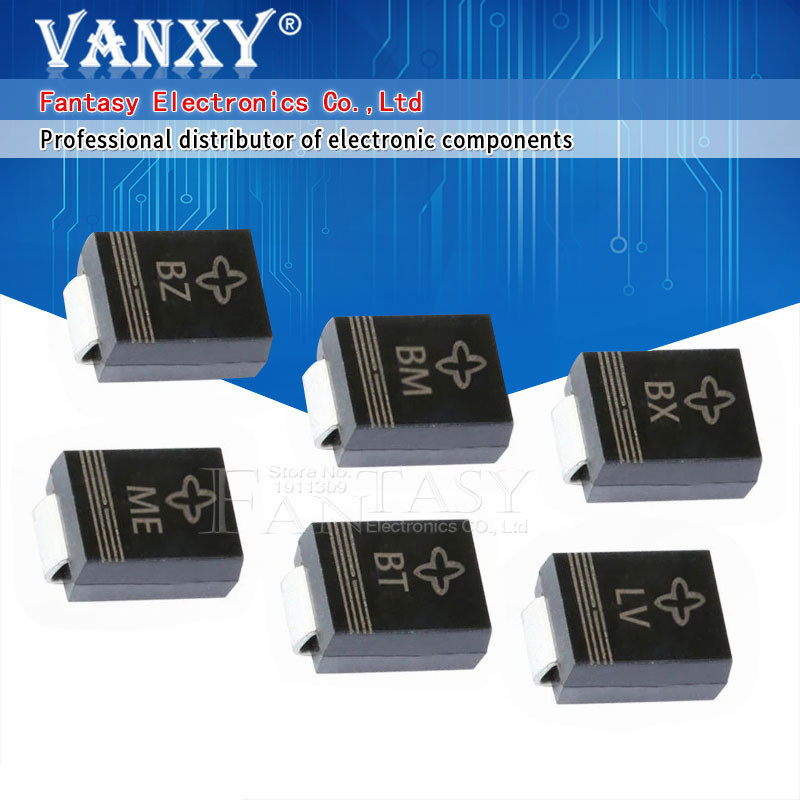 ไดโอดทีวี SMD 50 ชิ้น SMBJ12CA SMBJ13CA SMBJ14CA SMBJ15CA SMBJ16CA ...