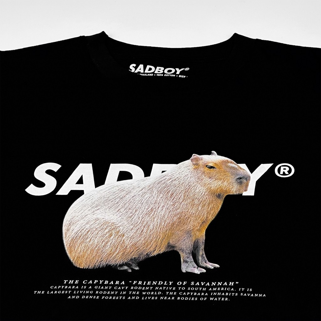 2024 SADBOY® | Capybara | Semi-Oversized | 100% Organic Cotton | Shopee Thailand