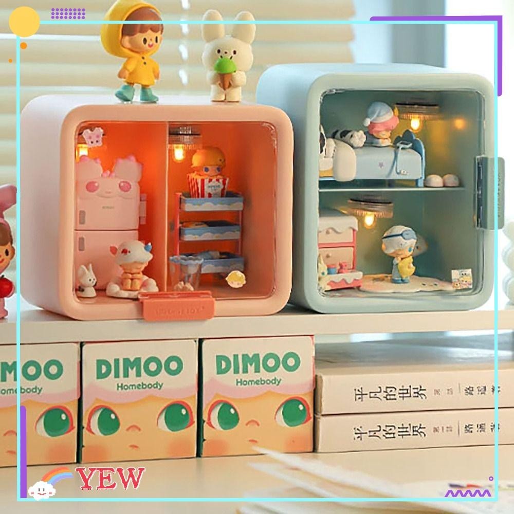 กล ่ องแสดง YEW, Pop Mart กล ่ องเก ็ บฝุ ่ นสะดวกพร ้ อมฝาครอบตู ้ โชว ...