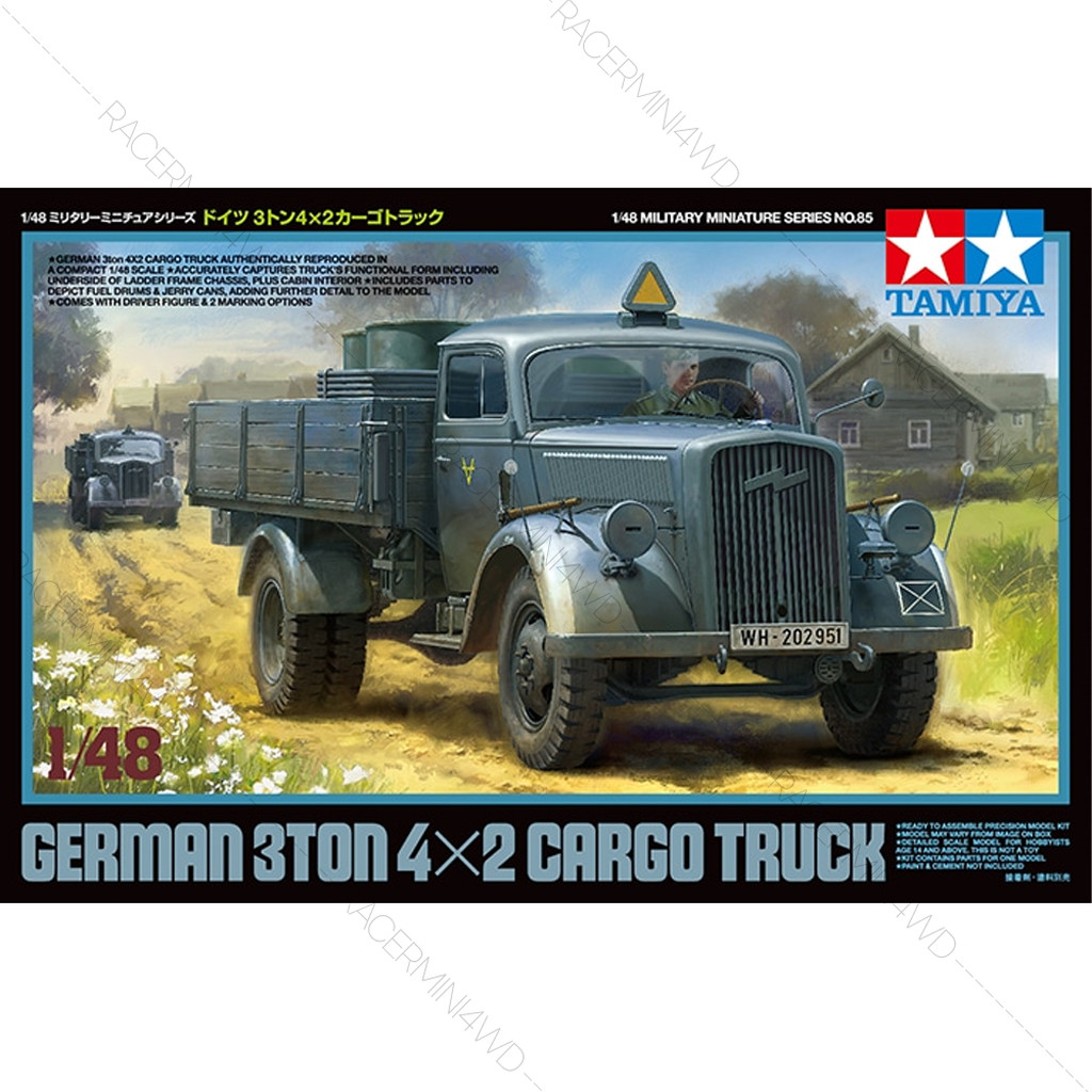 TAMIYA 32585 1/48 German 3-Ton 4x2 Cargo Truck | Shopee Thailand