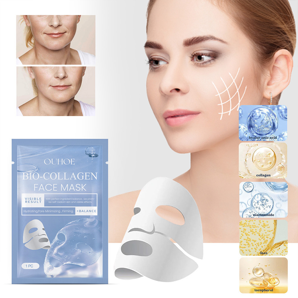 1/2pcs Collagen Deep Mask Overnight Mask ลดริ้วรอย Facial Sheet Mask ...
