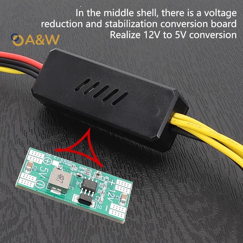 A&w DC 5525 ถึง SATA ฮาร์ดไดรฟ์สายไฟ DC 12V ถึง 4Pin Molex HDD สาย Step ...