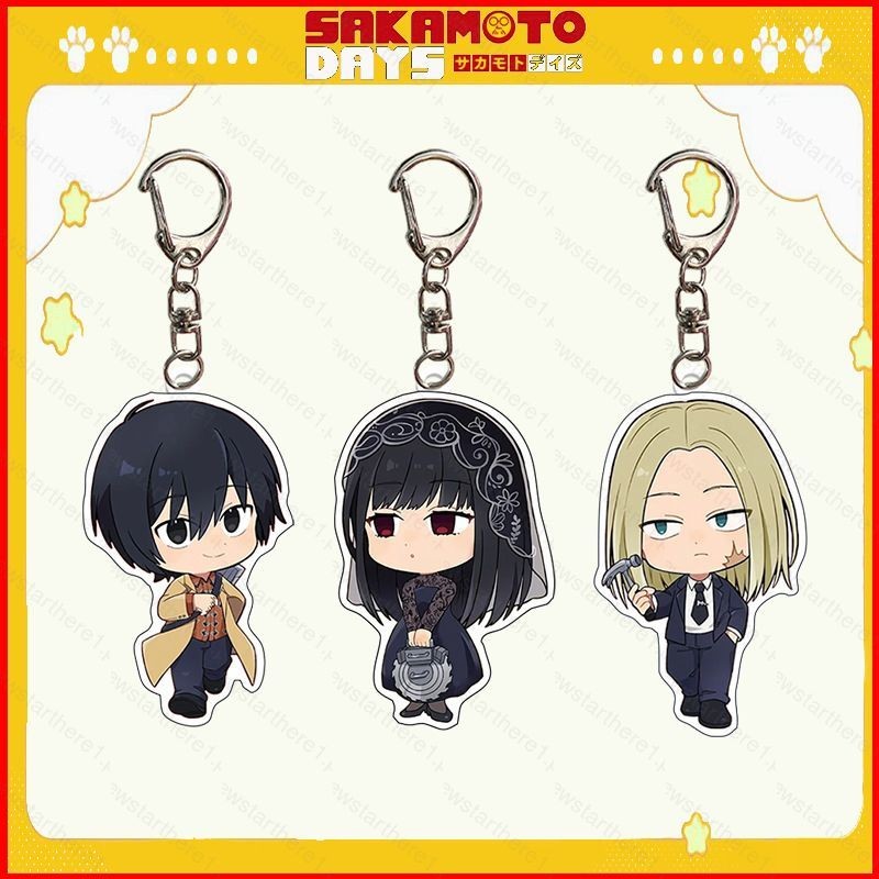 Jason SAKAMOTO DAYS Heisuke Mashimo อะนิเมะอะคริลิคพวงกุญแจกระเป๋าเป้ ...