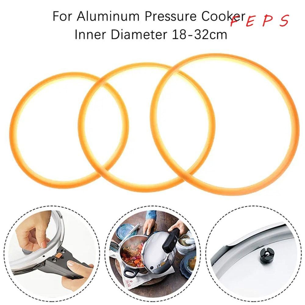 Feps 1 ชิ้นปะเก็นยางซิลิโคน, 18/20/22/24/26/28/30 ซม.ภายใน Dia แหวนปิดผนึก,ทนทานสีน้ําตาลสี ...