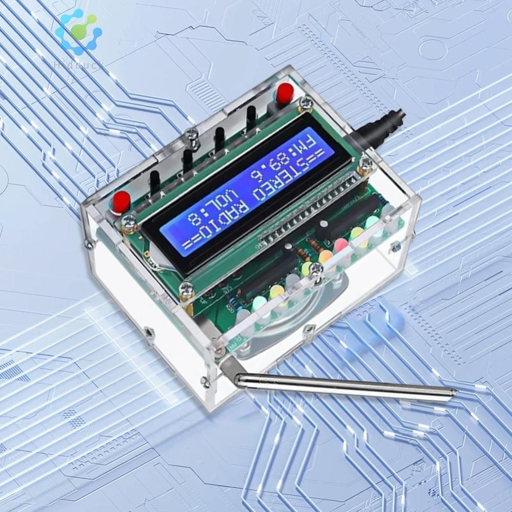 Rda5807 ชุดประกอบวิทยุ FM LCD1602 จอแสดงผลเครื่องรับสัญญาณวิทยุ FM ...