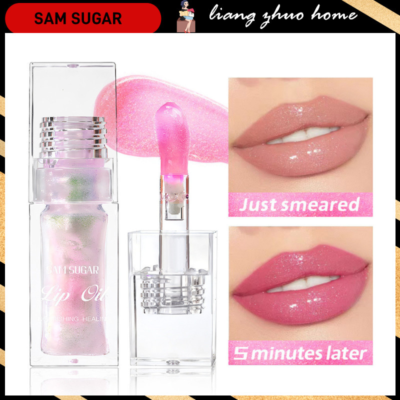 Sam SUGAR ลิปสติก ลิปกลอส เนื้อลิขวิด เปลี่ยนสีตามอุณหภูมิ ให้ความชุ่ม ...