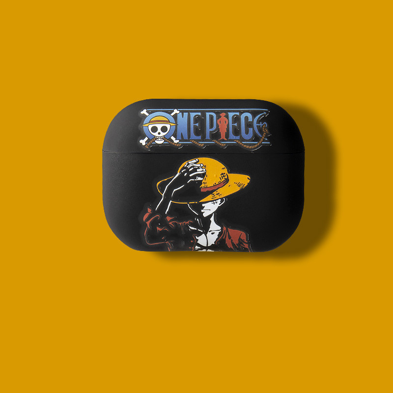น ่ ารัก ONE PIECE Luffy Soft Shell สีสันสดใสเหมาะสําหรับ AirPods 1 2 3 ...