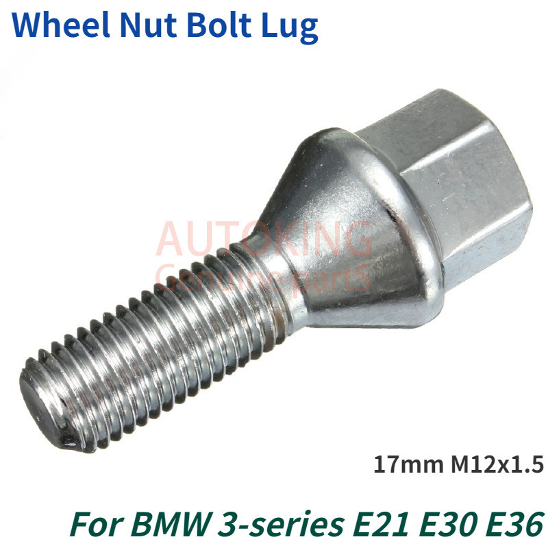คุณภาพสูงล ้ อ Nut Bolt Lug 17 มม.M12x1.5 สําหรับ BMW 3-series E21 E30 E36 | Shopee Thailand
