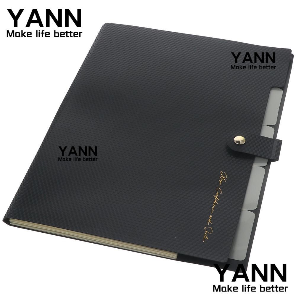 Yann1 Office Storage Bag, Beige Inner Page Black Multi Bay, Accordian ...