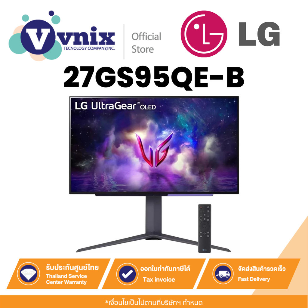 LG 27GS95QE-B จอมอนิเตอร์ 27” UltraGear™ QHD OLED Gaming Monitor By ...