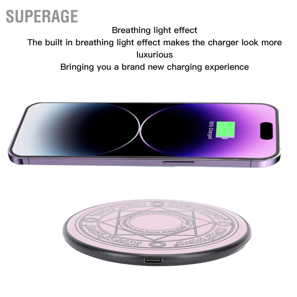 Superage Magic Array Wireless Charger 20W Fast Pad พร้อมเอฟเฟกต์แสง ...