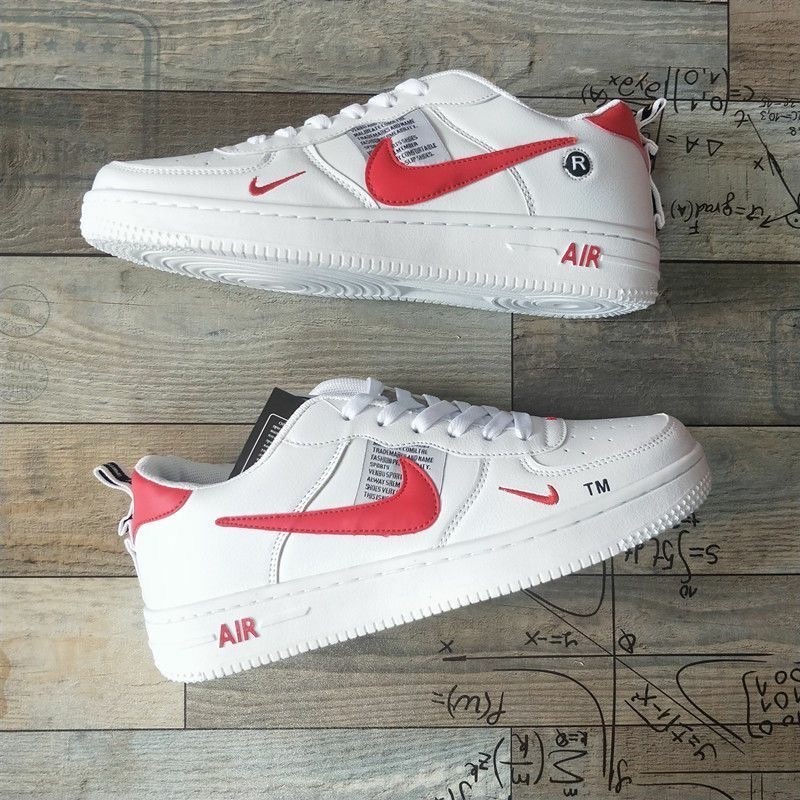 Aj Air Force 1 AF1 สีเทาสีชมพูเป็ดแมนดารินผู้หญิงกีฬารองเท้าวิ่งรองเท้า ...