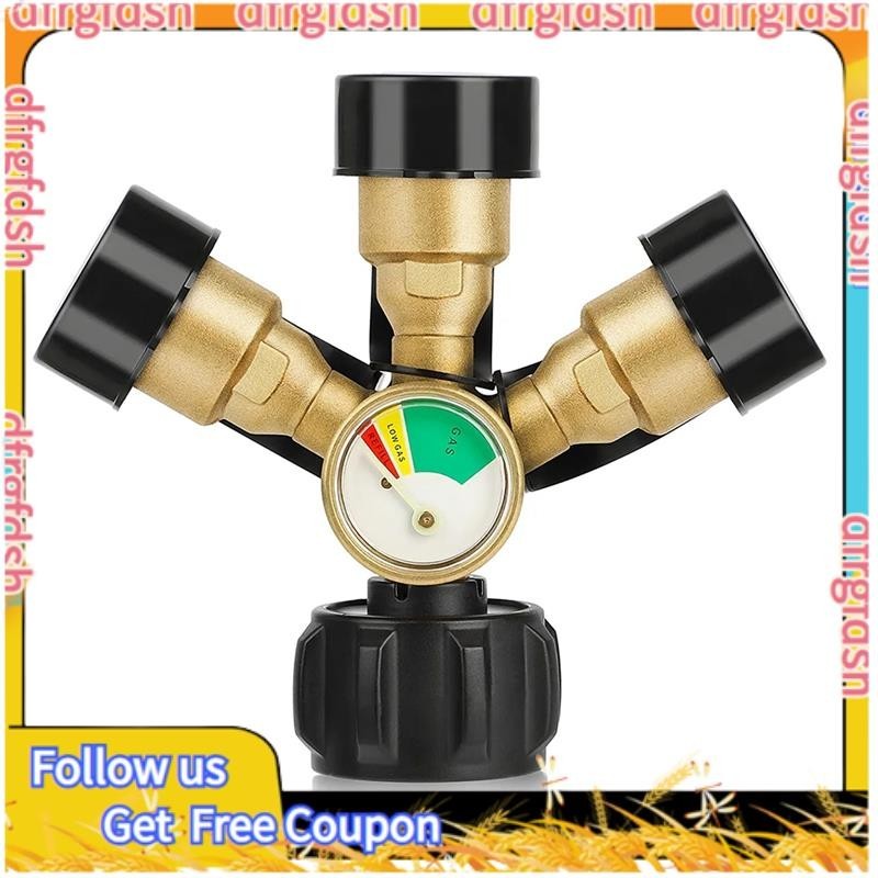 【D &F 】 3 Way Propane Splitter Propane Tank Splitter 3 Y อะแดปเตอร ์ ...