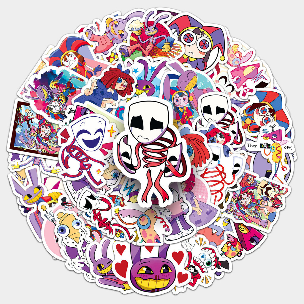 💥พร้อมส่ง💥New The Amazing Digital Circus TADC sticker ติกเกอร์คำเตือน ...