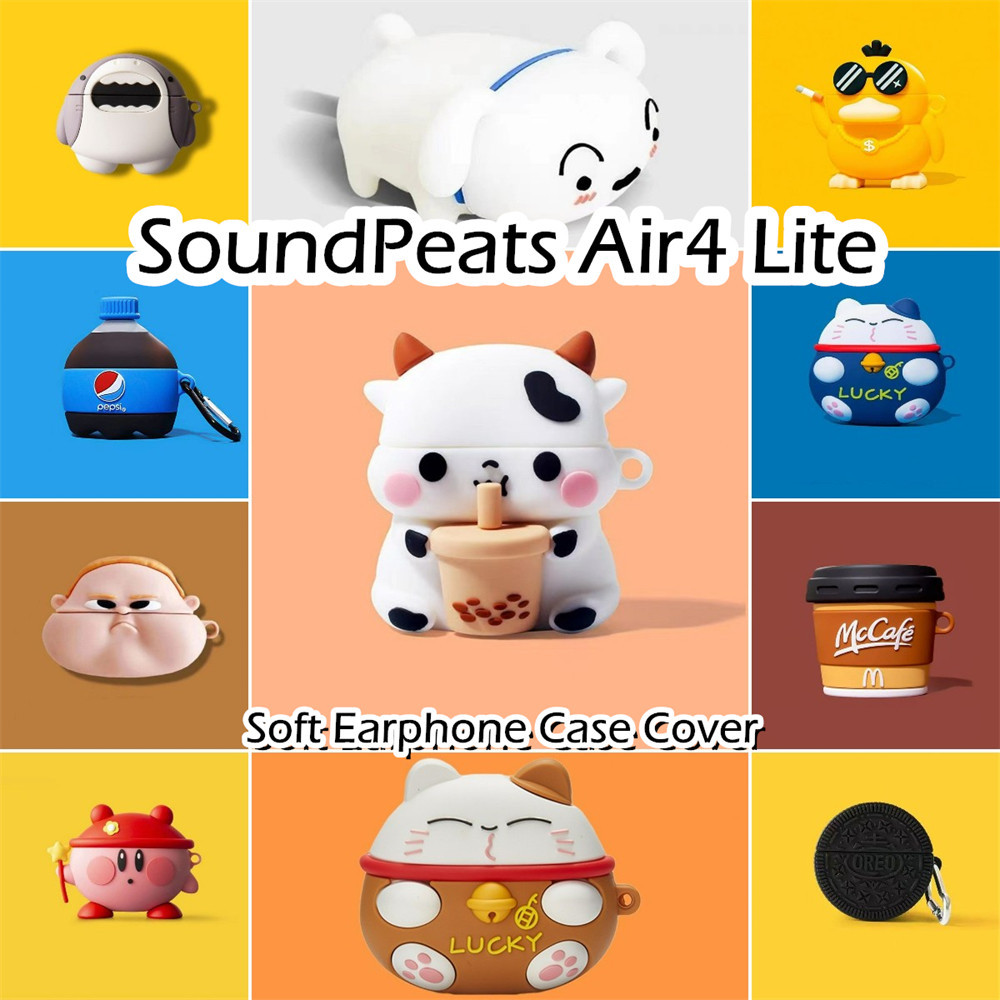【Case Home 】นําไปใช้กับ SoundPeats Air4 Lite เคส Case เคสหูฟัง การ์ตูนสร้างสรรค์ เคส เคสหูฟัง NO ...