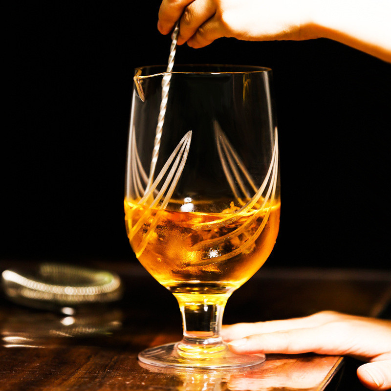 คริสตัลสไตล์ญี่ปุ่น ก oblet ผสมแก้วผสมผสมผสมดื่มเขย่าค็อกเทลเครื่องมือ ...