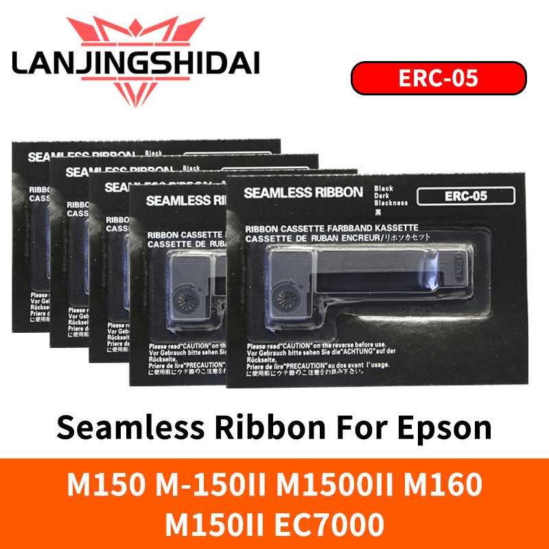 5 ชิ้น ERC-05 ERC05 Taxi เทปตลับหมึกริบบิ้นแบบไม่มีรอยต่อสําหรับใช้ใน Epson M150 M160 M-150II ...